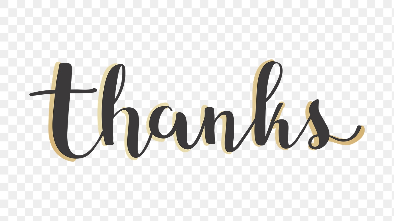 Thanks png word art transparent | Premium PNG Sticker - rawpixel