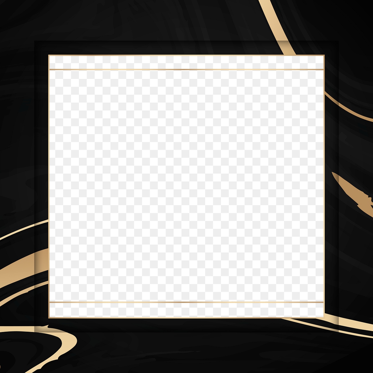 Png frame gold and black | Premium PNG - rawpixel
