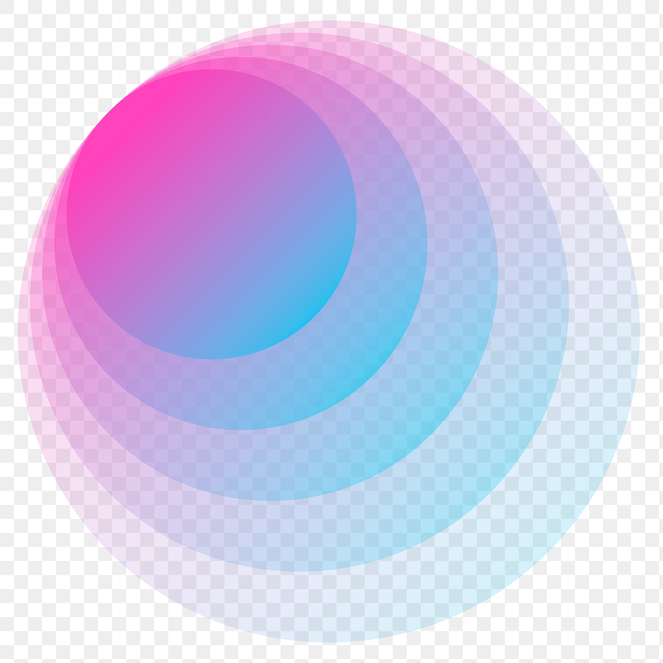 Colorful round gradient element | Premium PNG Sticker - rawpixel
