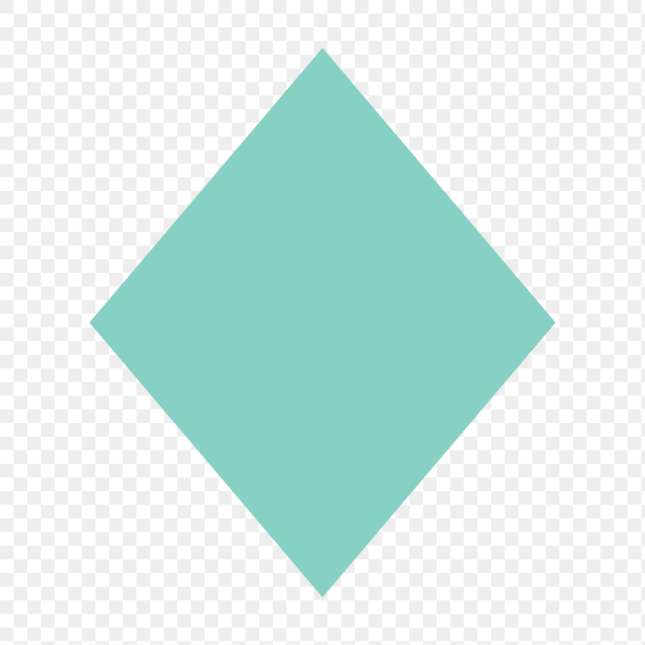 Green rhombus geometric shape transparent | Premium PNG Sticker - rawpixel