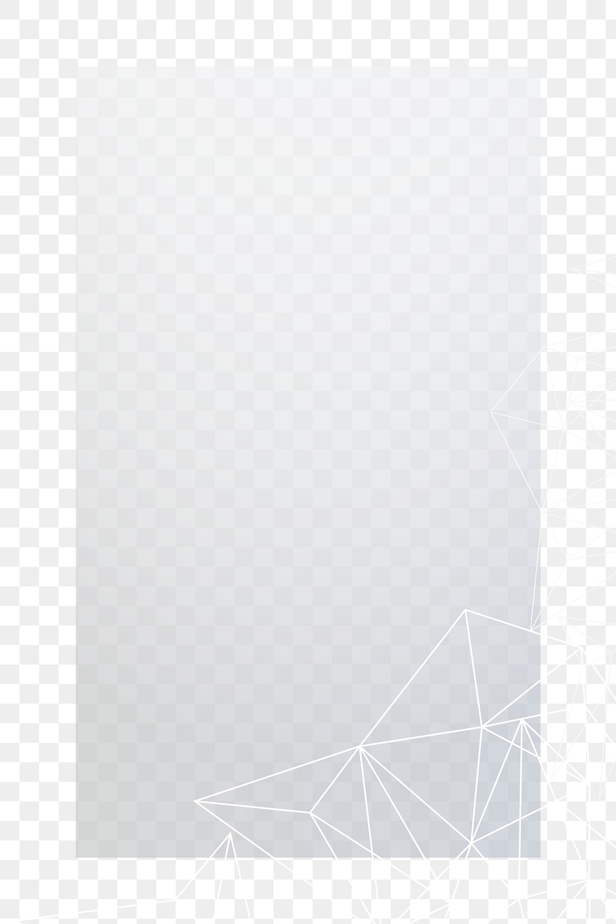 Gray frame polygon pattern transparent | Premium PNG - rawpixel
