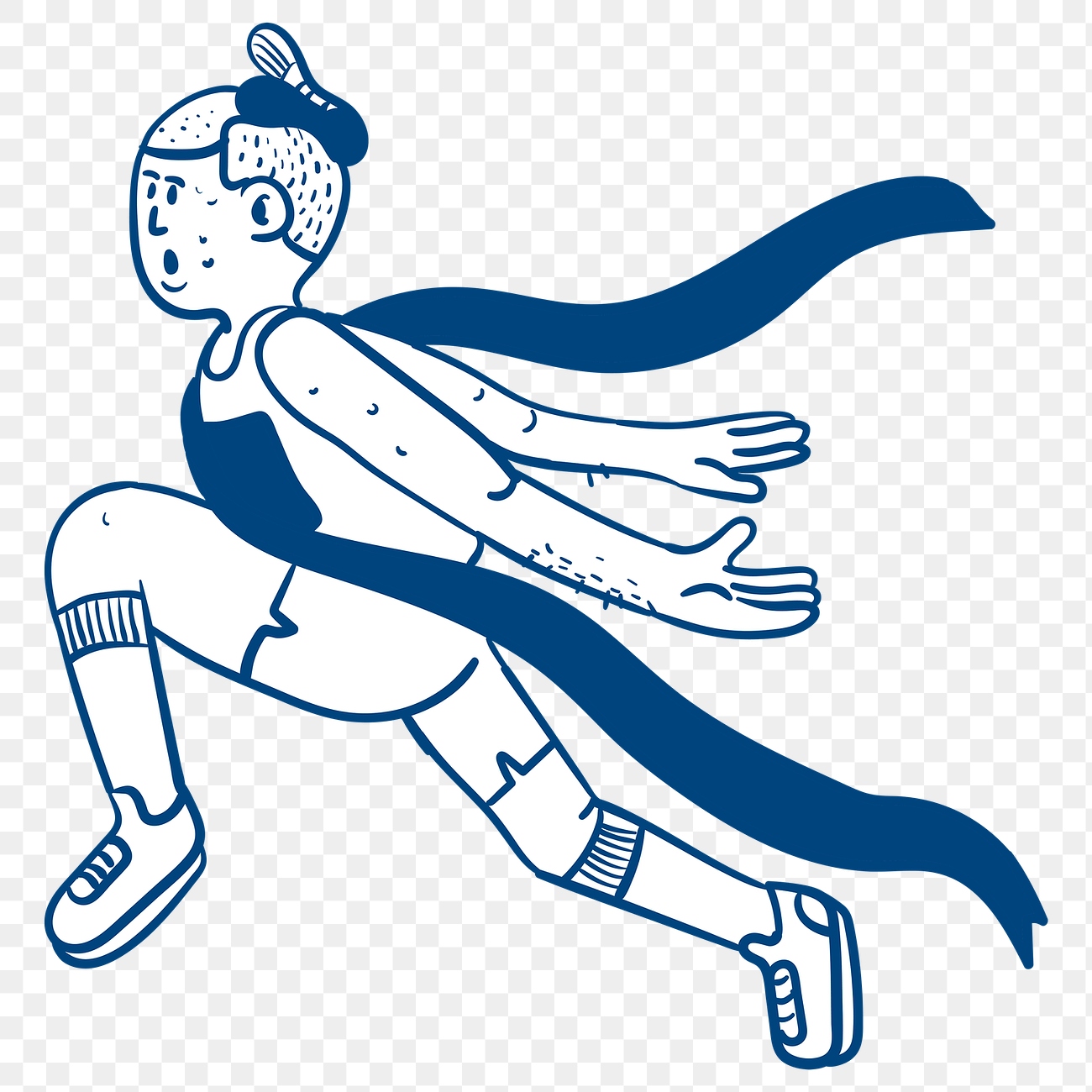 Runner winning marathon transparent png | Premium PNG Sticker - rawpixel
