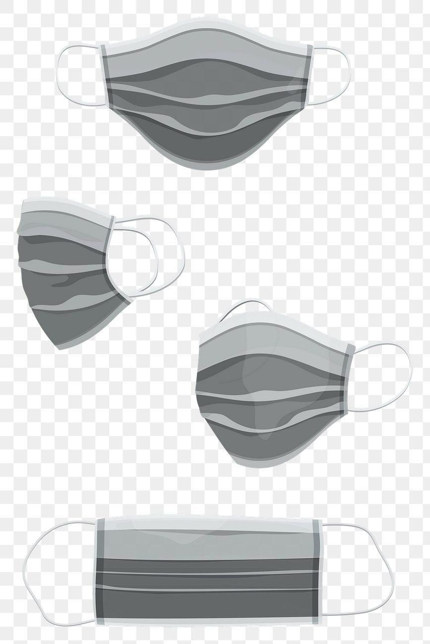Surgical face mask set transparent | Free PNG - rawpixel