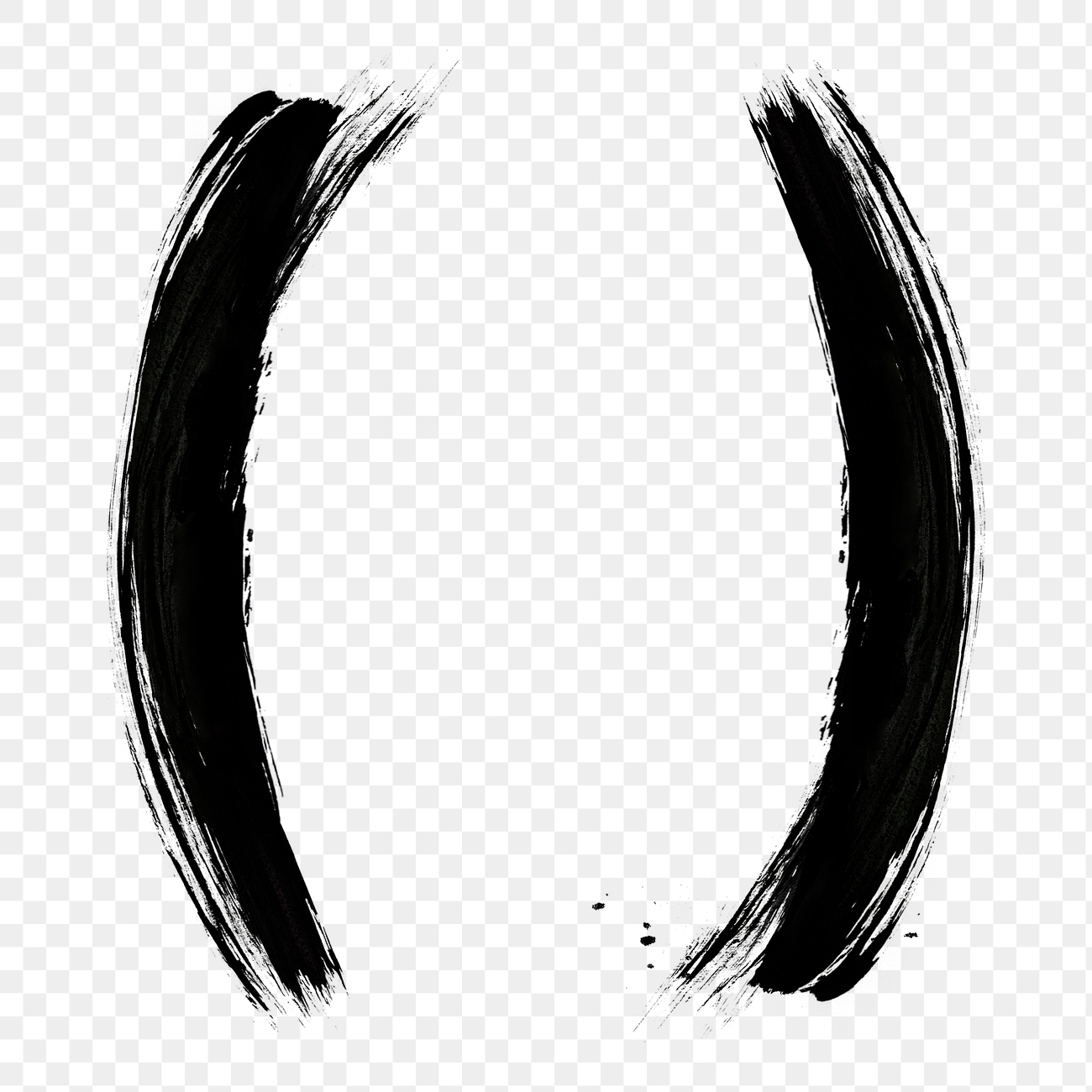 PNG parentheses symbol brush stroke | Free PNG Sticker - rawpixel