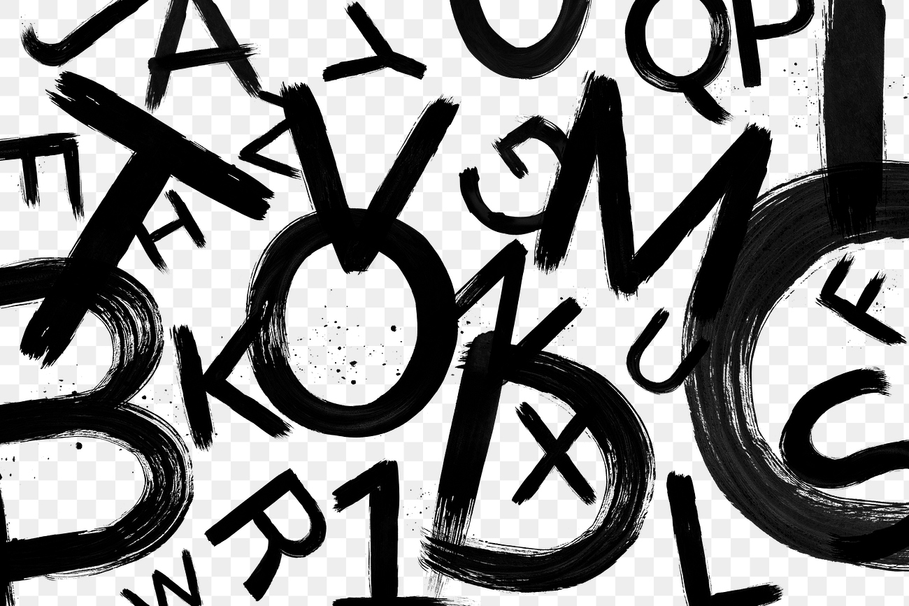 Jumbled letters png brush stroke | Premium PNG - rawpixel