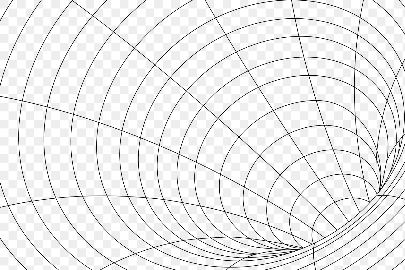 3D Grid wormhole illusion design | Premium PNG - rawpixel