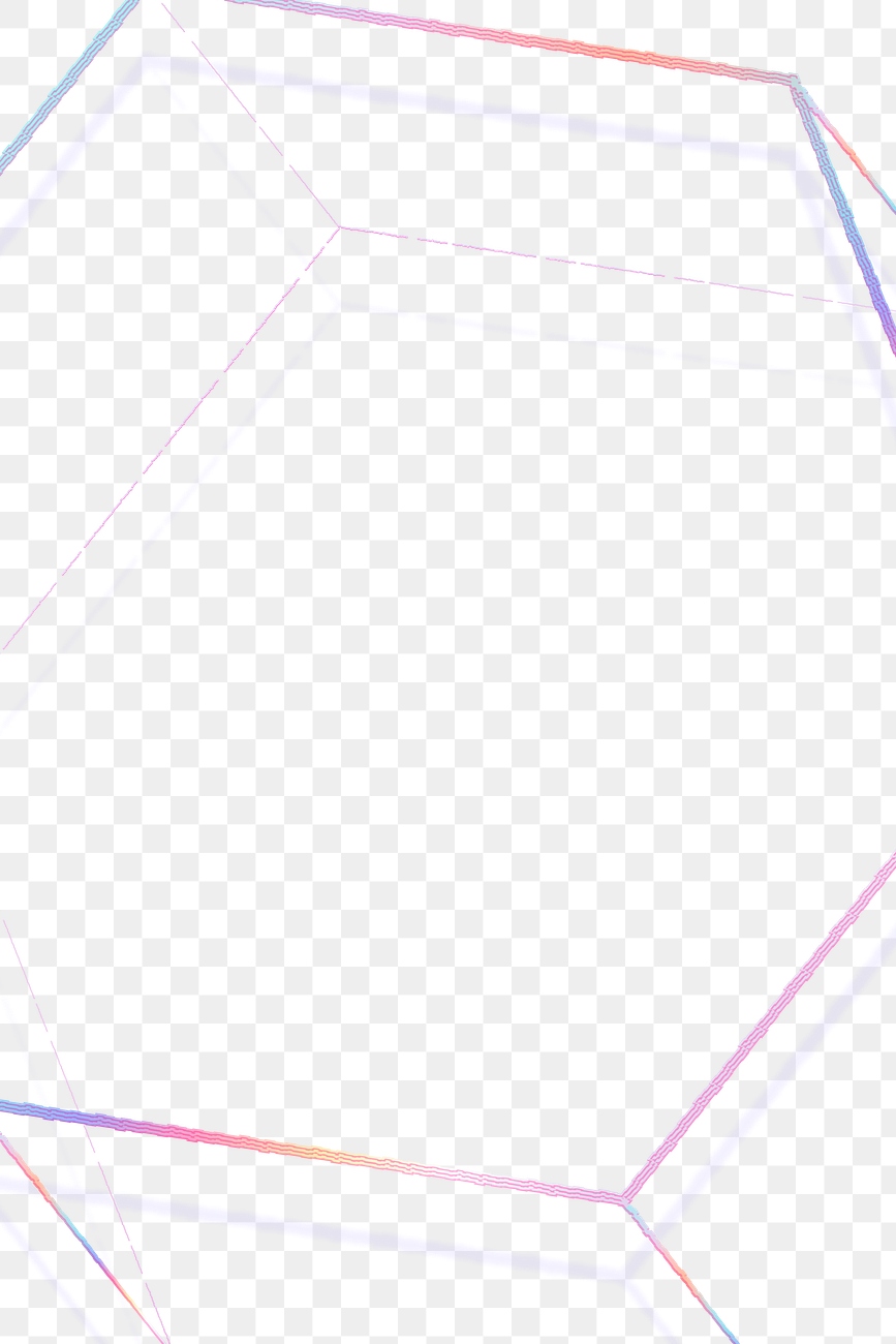 Pink geometric png hexagonal prism | Premium PNG - rawpixel