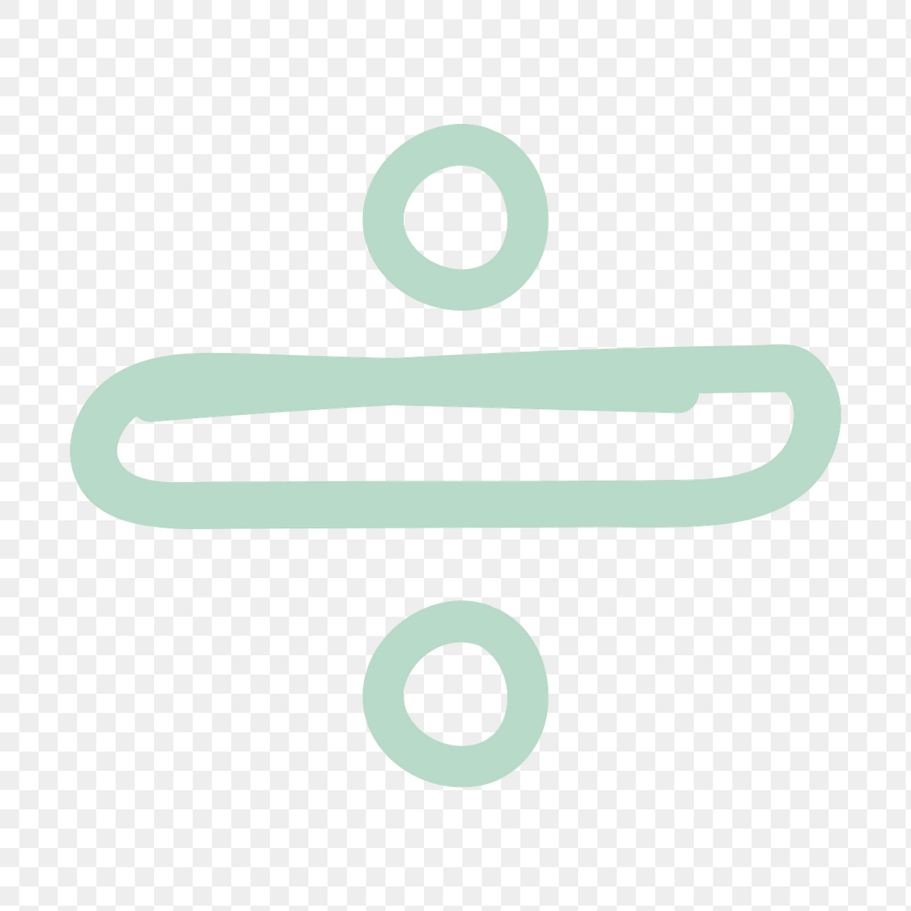 Division symbol png doodle typography | Free PNG Sticker - rawpixel