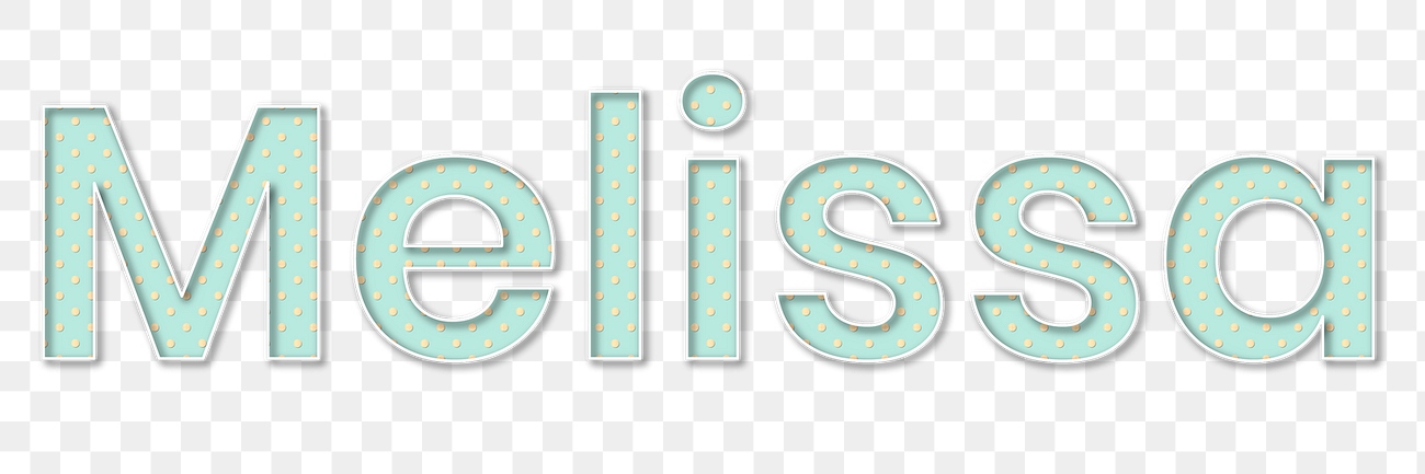 Melissa png typography pastel font | Premium PNG Sticker - rawpixel