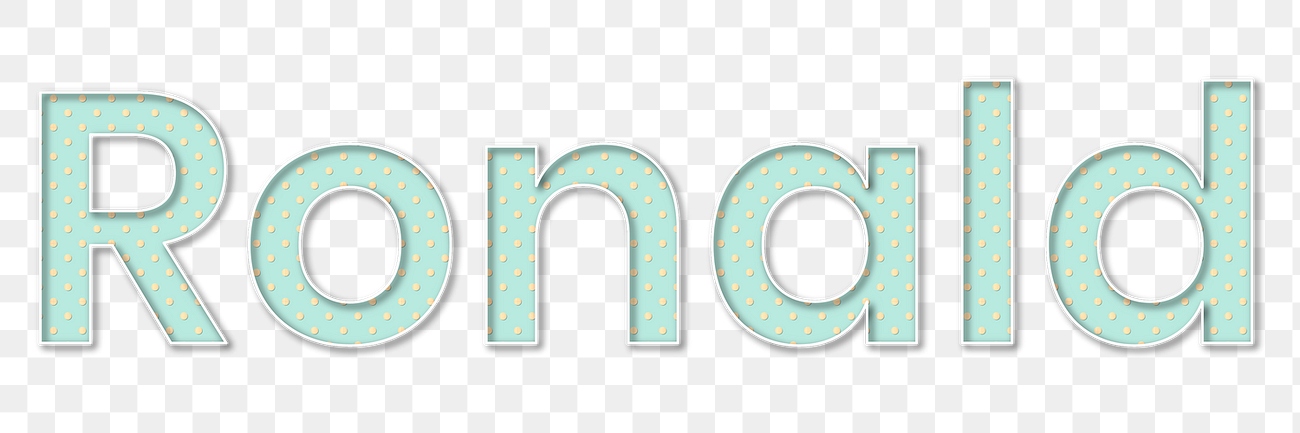 Png name Ronald word art | Premium PNG - rawpixel