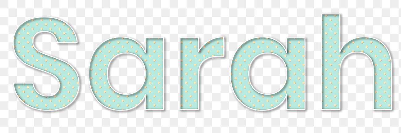 Png name Sarah word art | Premium PNG Sticker - rawpixel
