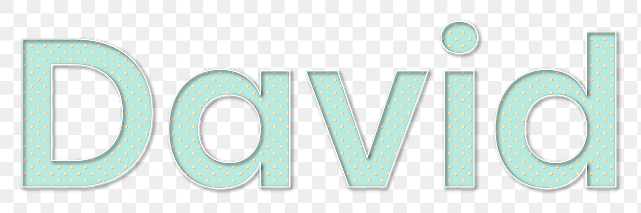 David png name typography font | Premium PNG Sticker - rawpixel