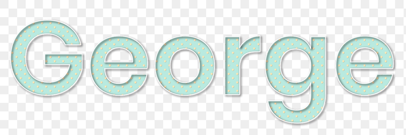 Png George word art typography | Premium PNG Sticker - rawpixel