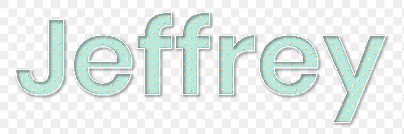 Png Jeffrey word art typography | Premium PNG Sticker - rawpixel