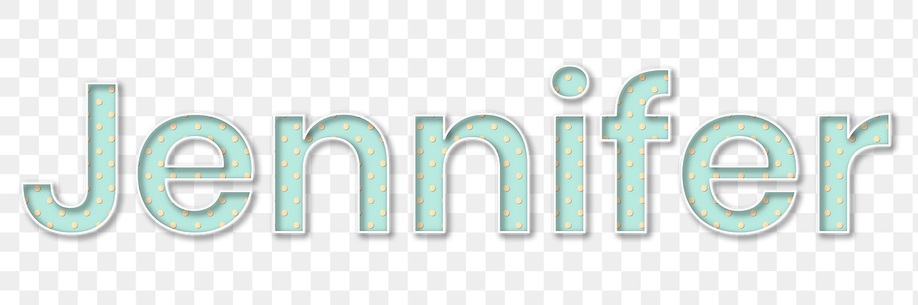 Png name Jennifer word art | Premium PNG - rawpixel