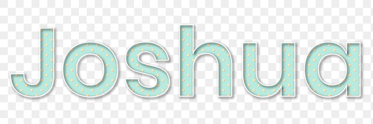 Png Joshua word art typography | Premium PNG Sticker - rawpixel