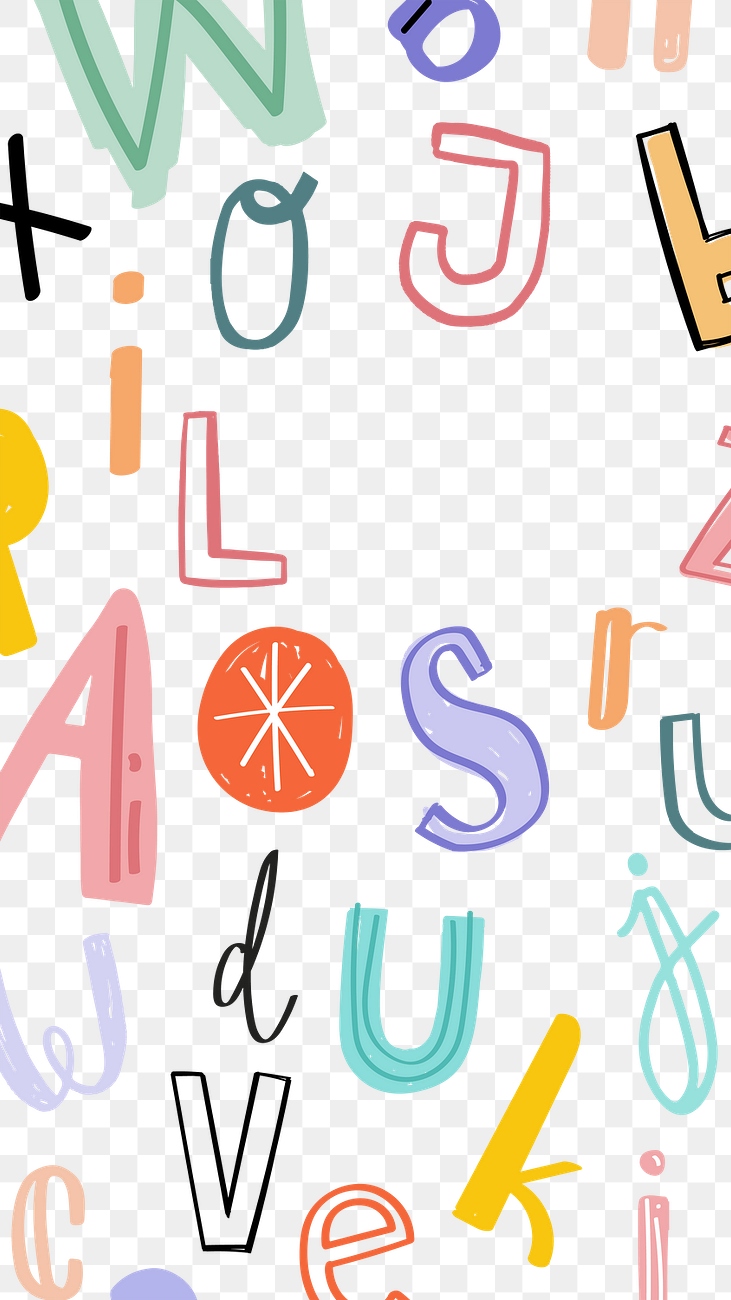 Alphabet png doodle typography font | Premium PNG - rawpixel
