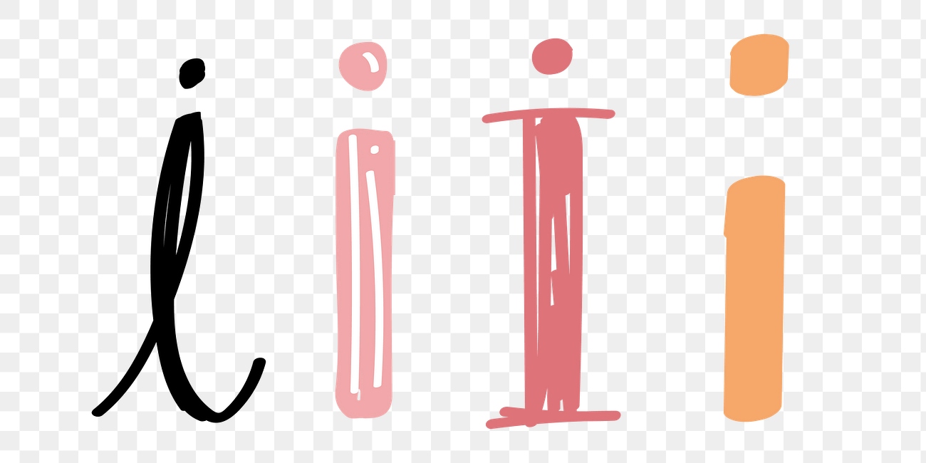 I letter png doodle alphabet | Premium PNG - rawpixel