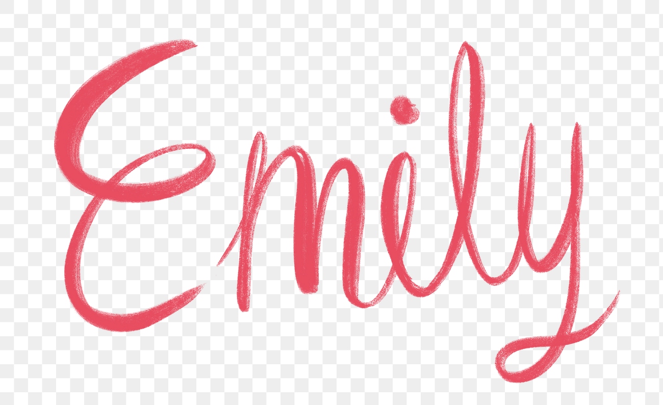 Emily png handwritten calligraphy font | Premium PNG - rawpixel