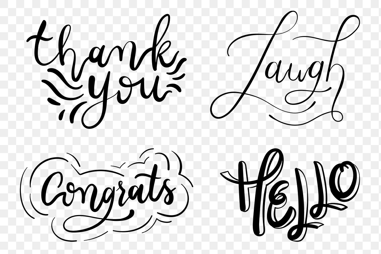 Png doodle cursive fun words | Premium PNG - rawpixel