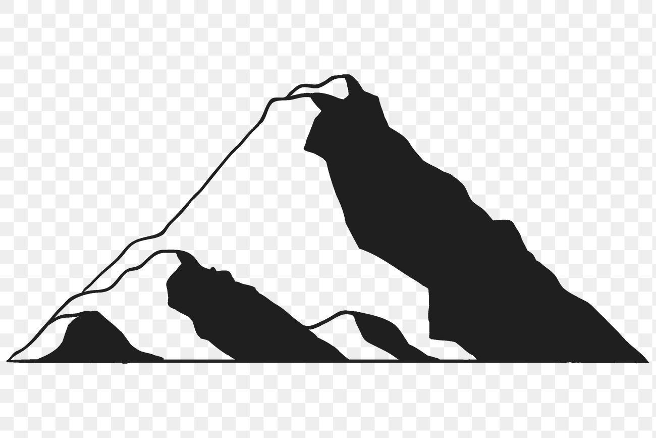 Mountain shape logo transparent png | Premium PNG Sticker - rawpixel