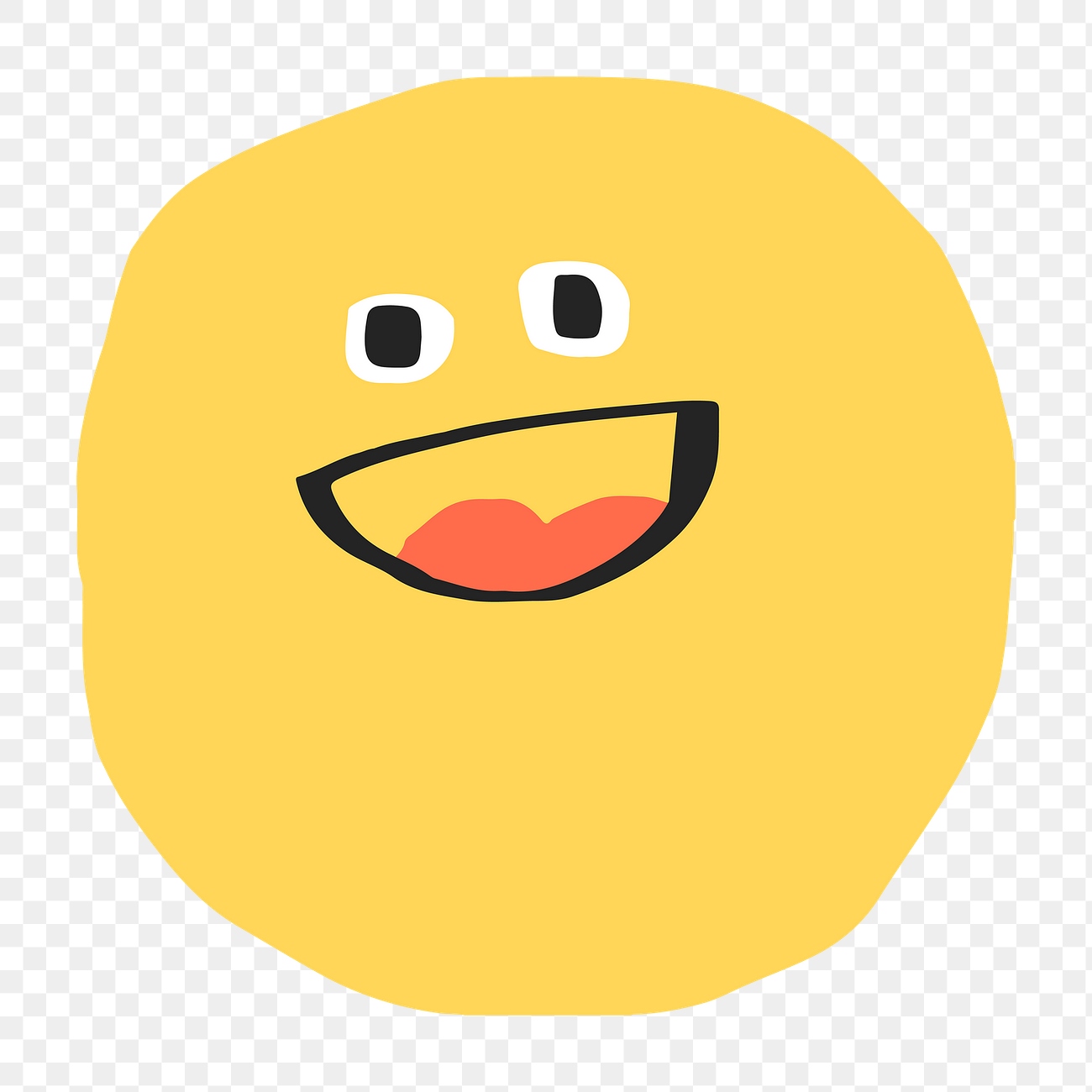 PNG smiley face sticker doodle | Premium PNG Sticker - rawpixel