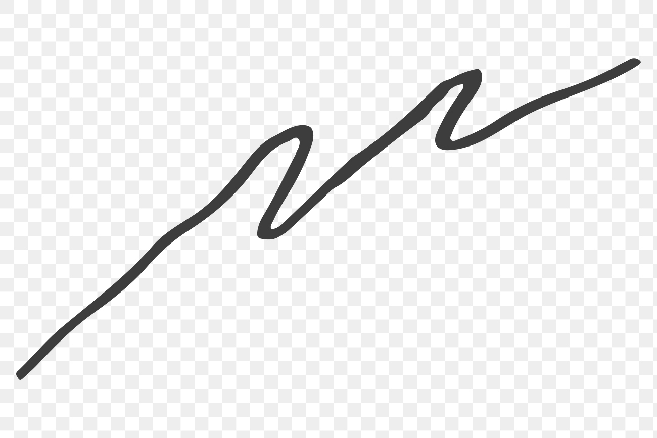 Cursive doodle line file black | Premium PNG Sticker - rawpixel