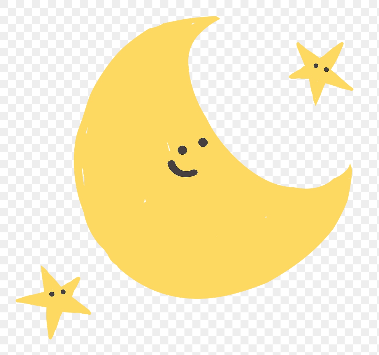 Moon png cute doodle diary | Premium PNG Sticker - rawpixel