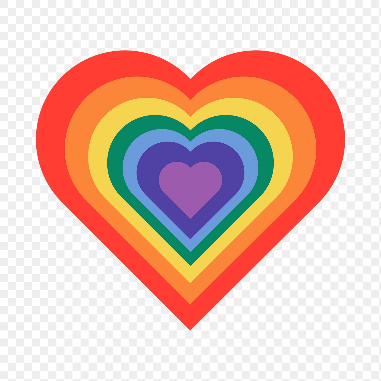 Rainbow heart png LGBTQ pride | Premium PNG Sticker - rawpixel