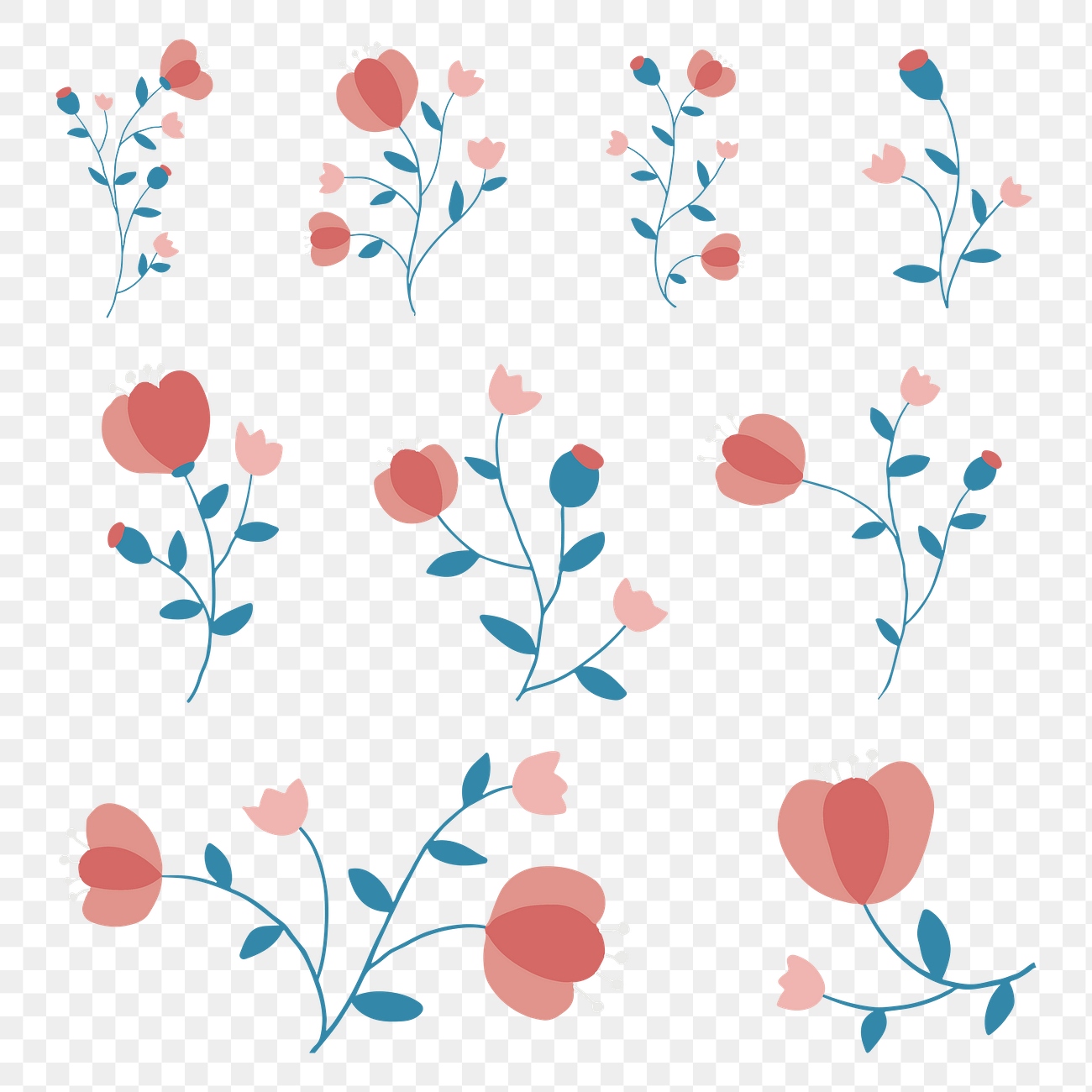 Cute pink flower element png | Premium PNG - rawpixel