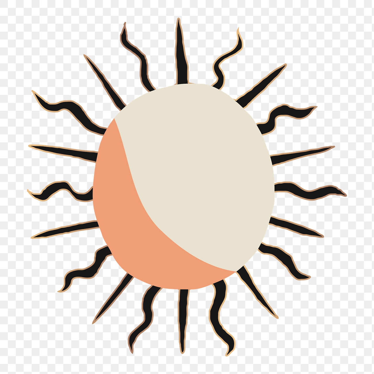 Sun symbol png mystical magic | Premium PNG Sticker - rawpixel