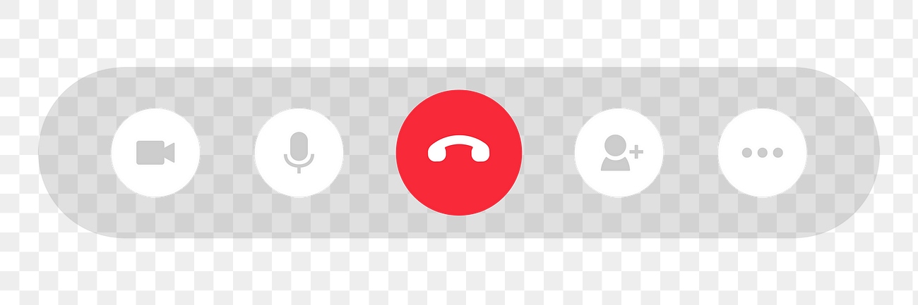 Png call interface icons bar | Premium PNG Sticker - rawpixel