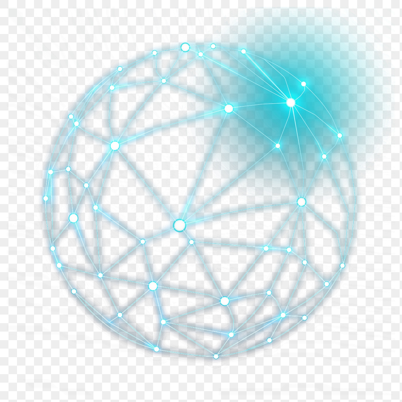 Neon global network connection png | Premium PNG Sticker - rawpixel