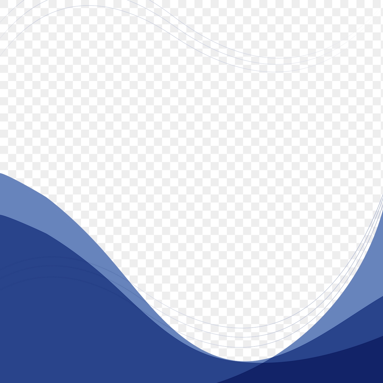 Blue curved border transparent background | Premium PNG - rawpixel