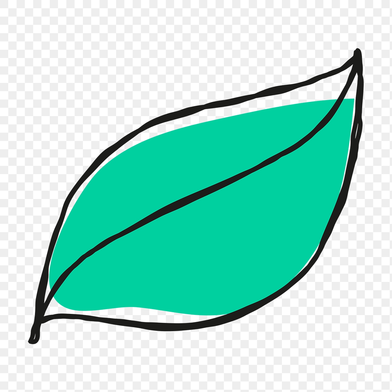 Neon green leaf transparent png | Premium PNG Sticker - rawpixel