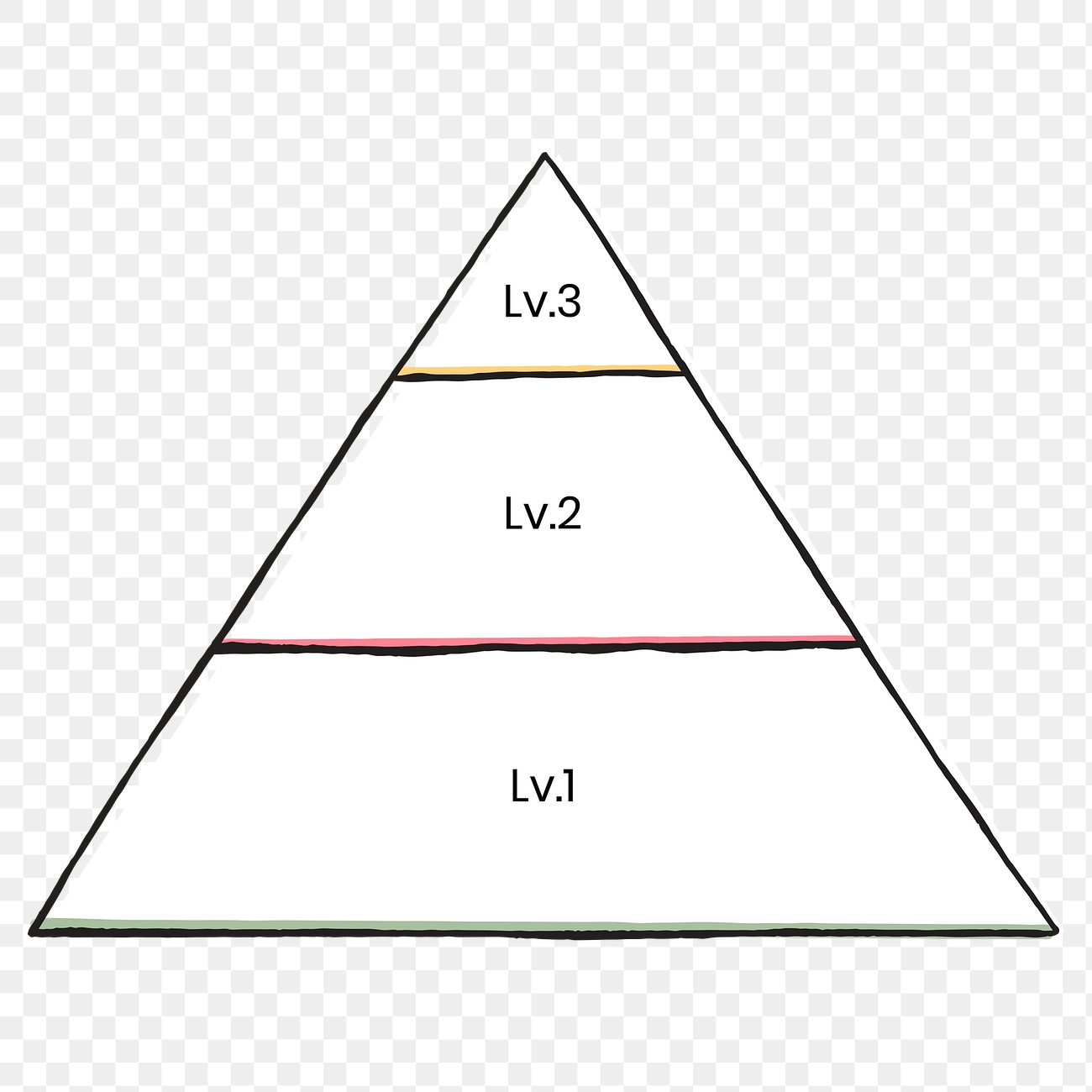 Colorful pyramid chart transparent png | Premium PNG Sticker - rawpixel