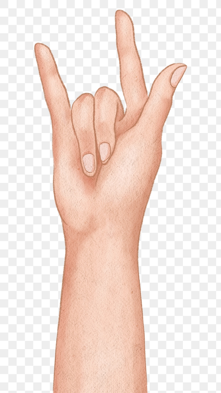 Love hand sign png aesthetic | Premium PNG Sticker - rawpixel