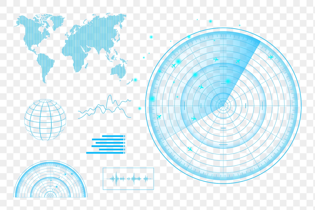 Png global radar monitor army | Premium PNG Sticker - rawpixel