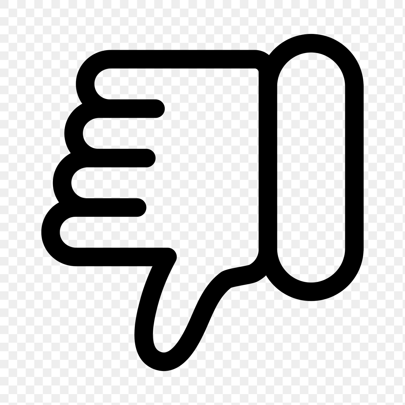 Dislike outlined icon png social | Premium Icons Sticker - rawpixel