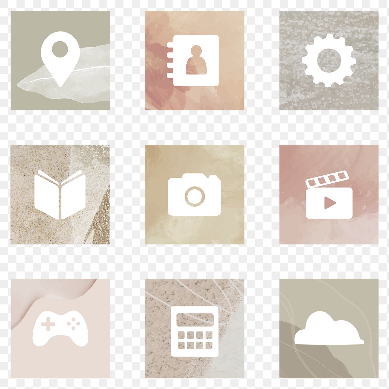 Png aesthetic app icons earth | Premium PNG - rawpixel