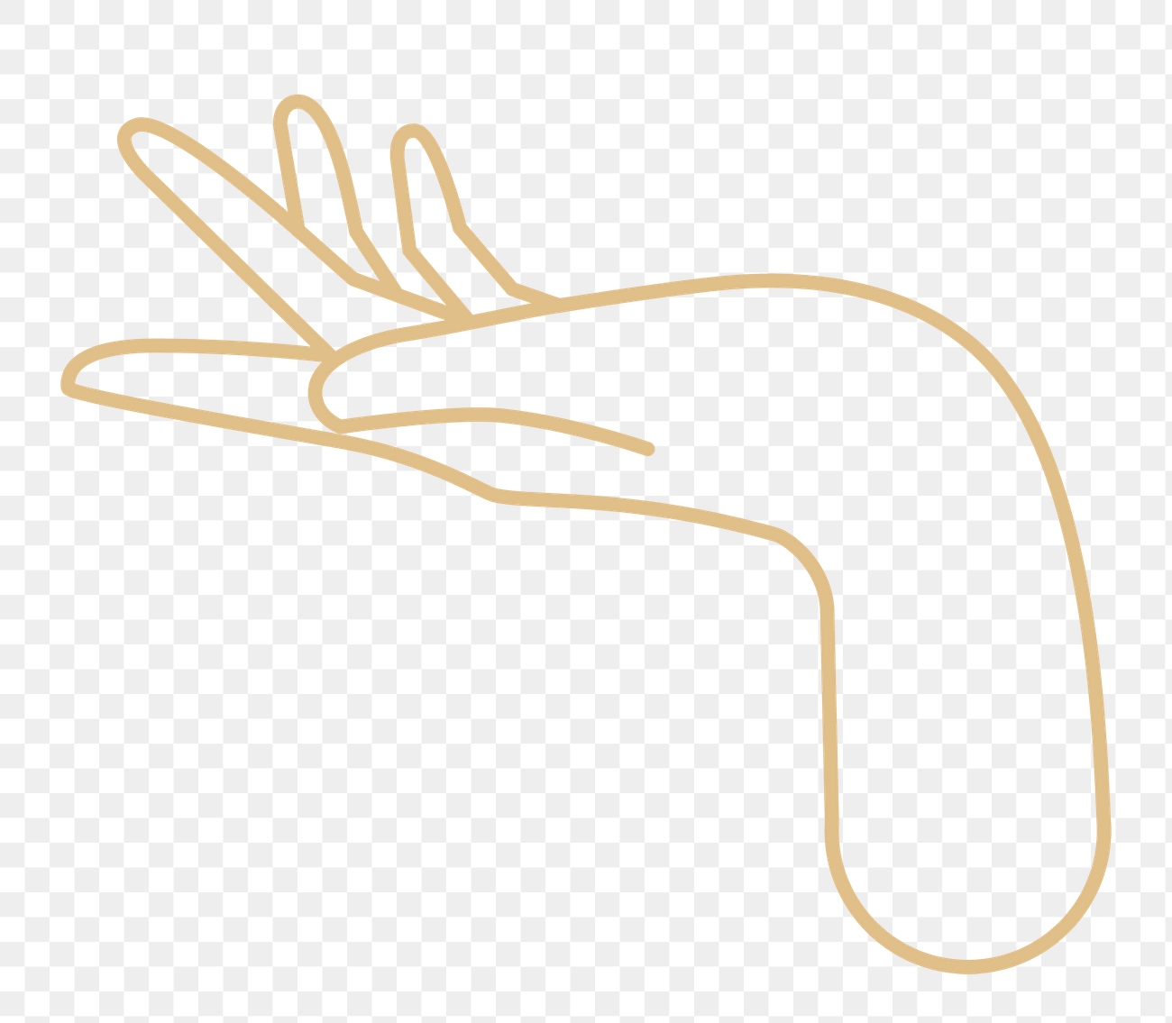 Png mystic palm hand linear | Premium PNG Sticker - rawpixel