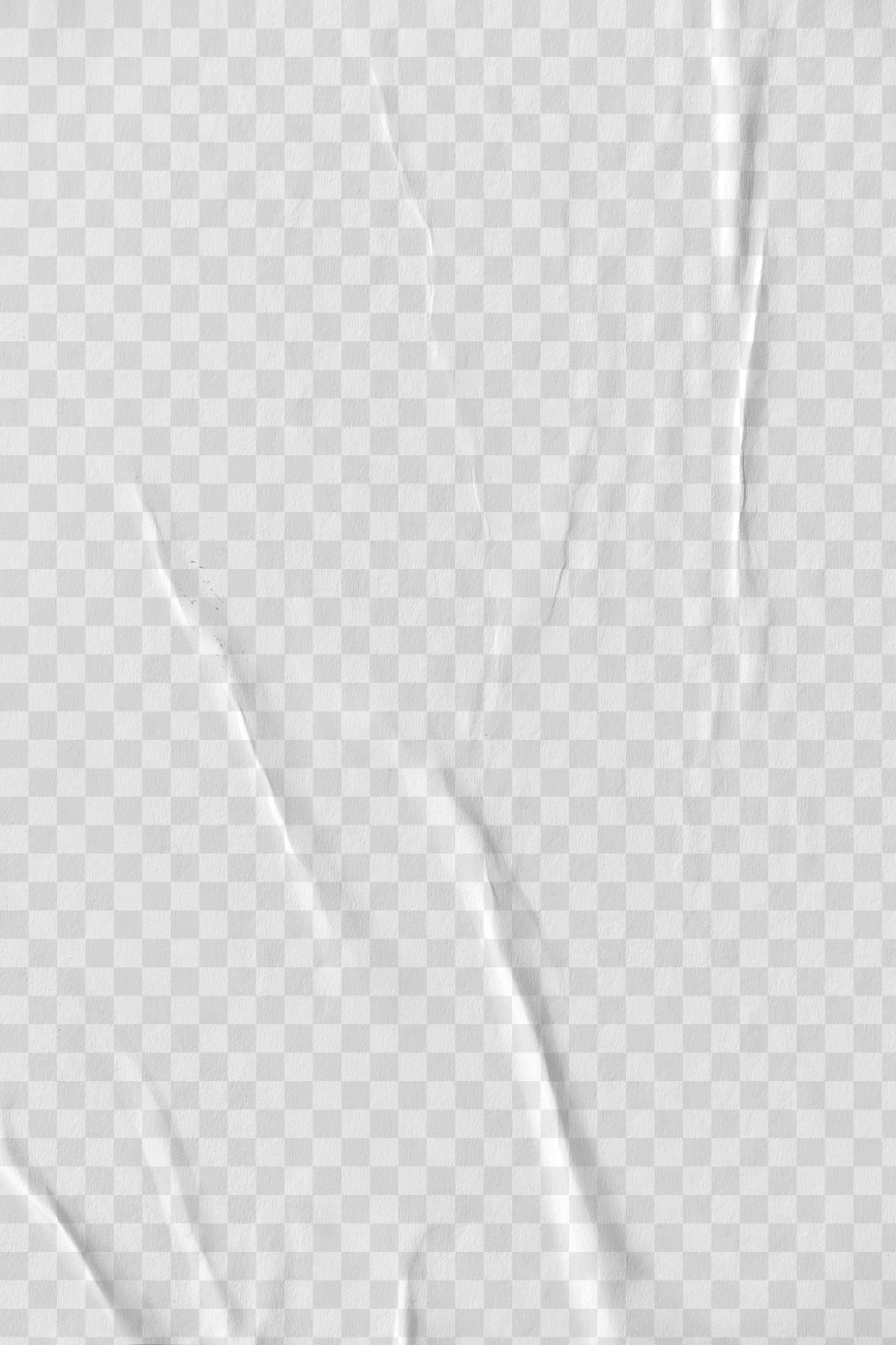 White crinkled paper design element