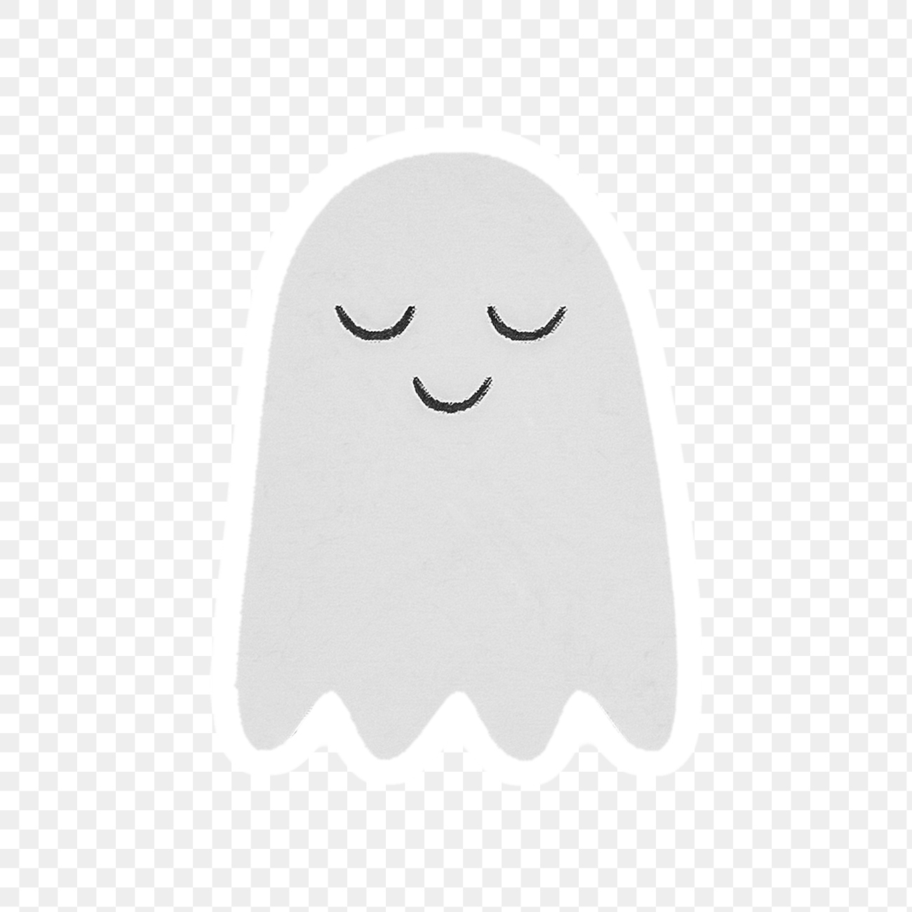 Halloween ghost sticker overlay design | Premium PNG Sticker - rawpixel