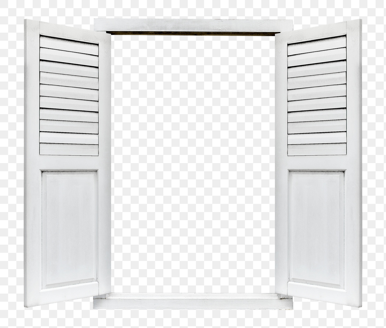 Opened window png clipart, wooden | Premium PNG - rawpixel