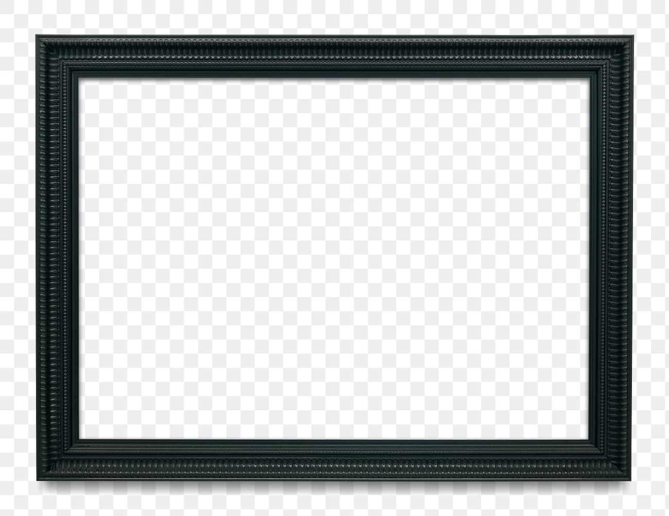 Black picture frame transparent png | Free PNG Mockup - rawpixel