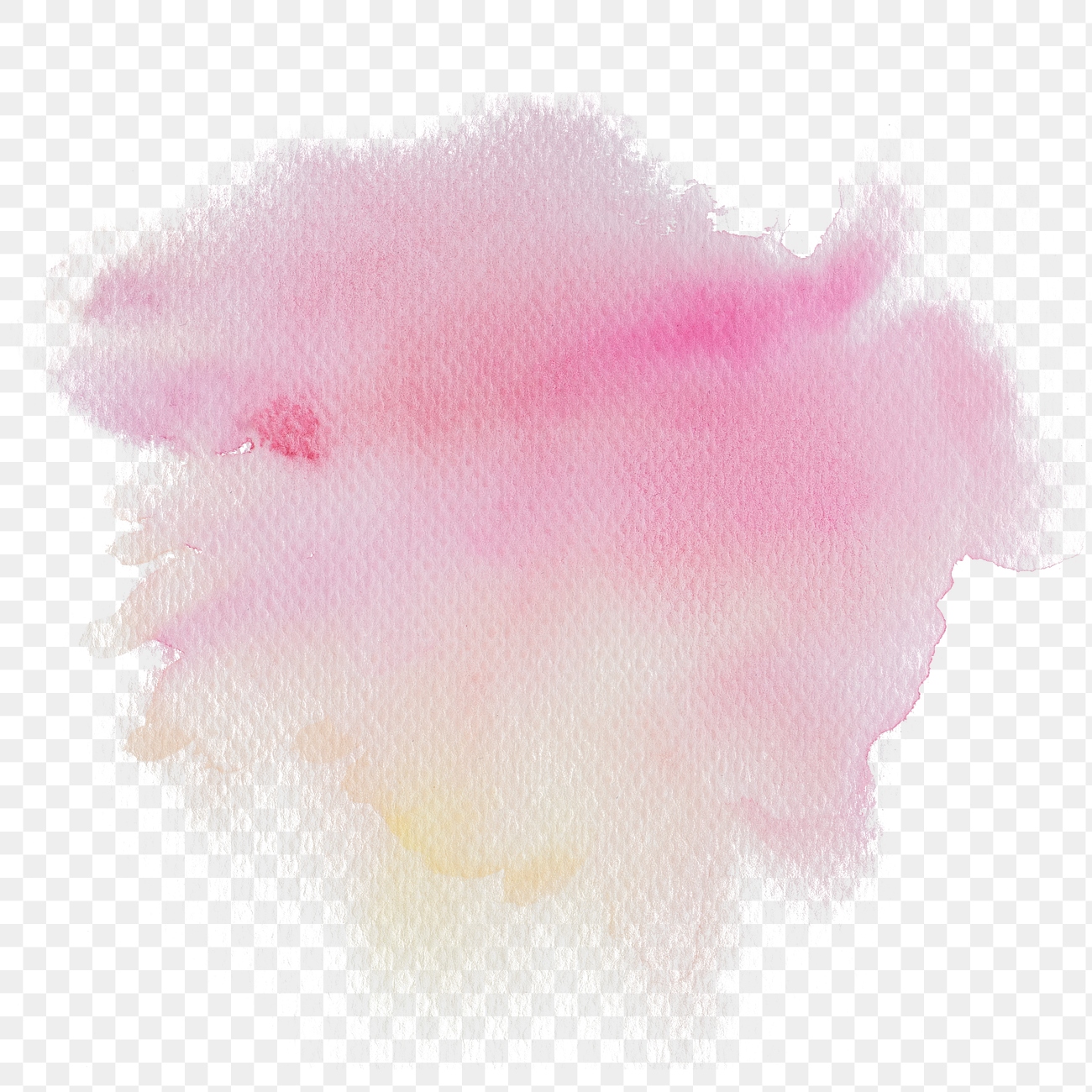 Colorful watercolor smudge png