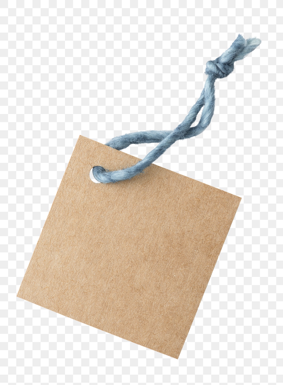 Square tag mockup png