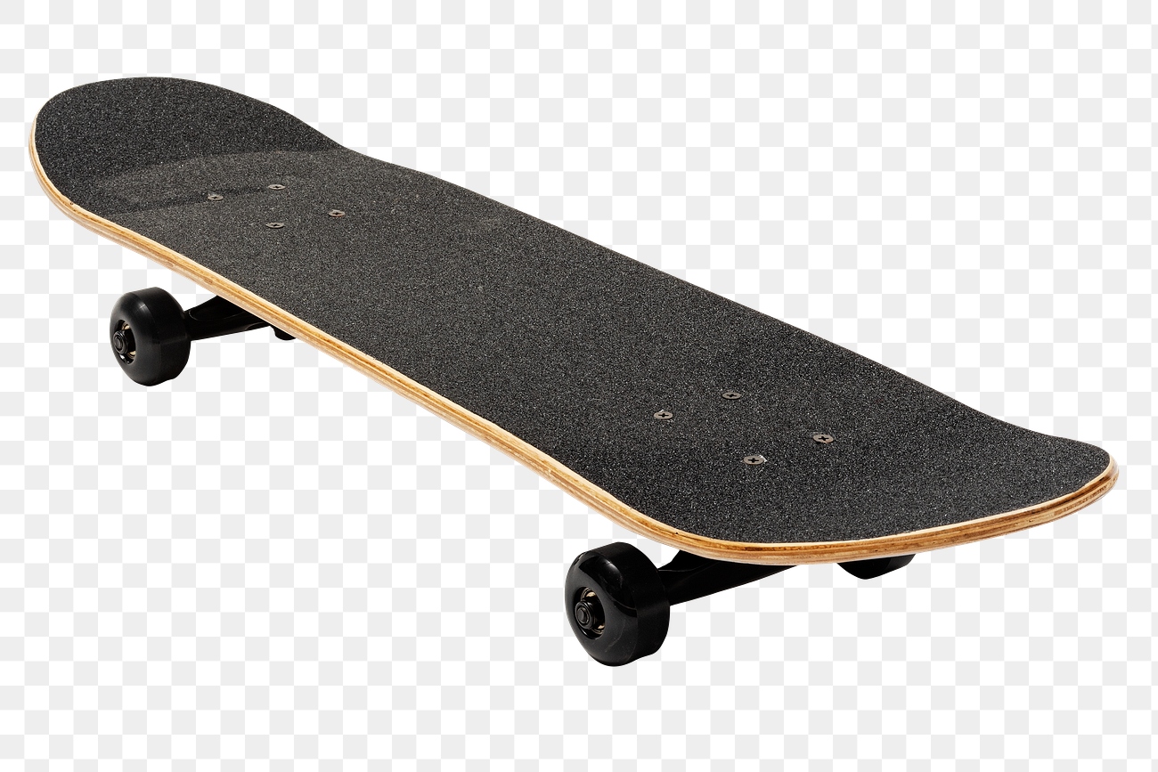 Classic black wooden skateboard design | Free PNG Sticker - rawpixel