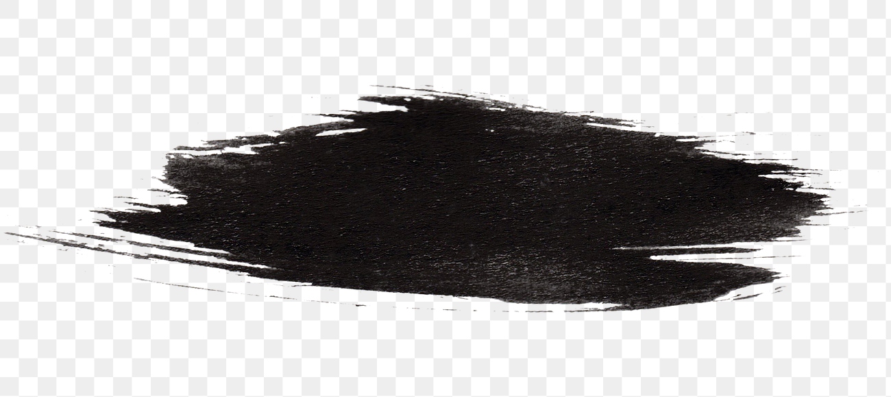 Black paint smudge png | Free stock illustration | High Resolution graphic