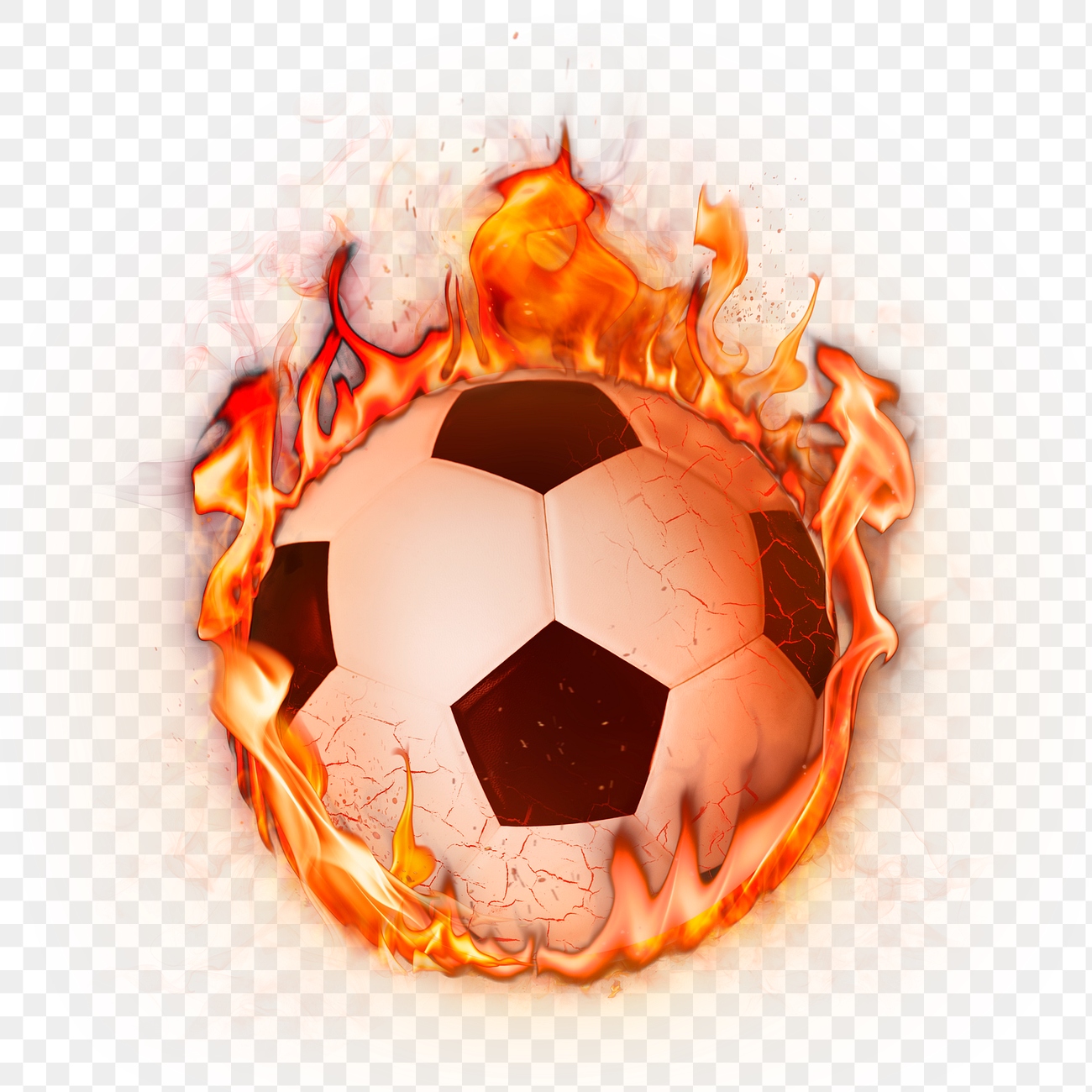 Flaming football png clipart, sports | Premium PNG - rawpixel